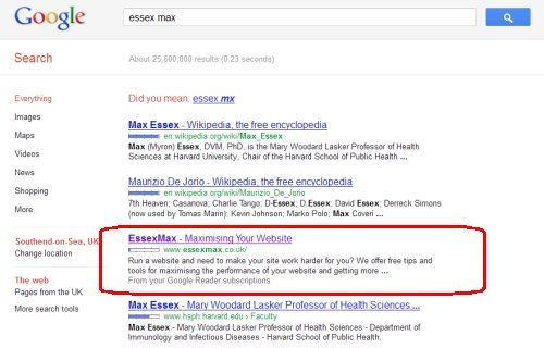 Google Webmaster Impressions and Clicks | EssexMax